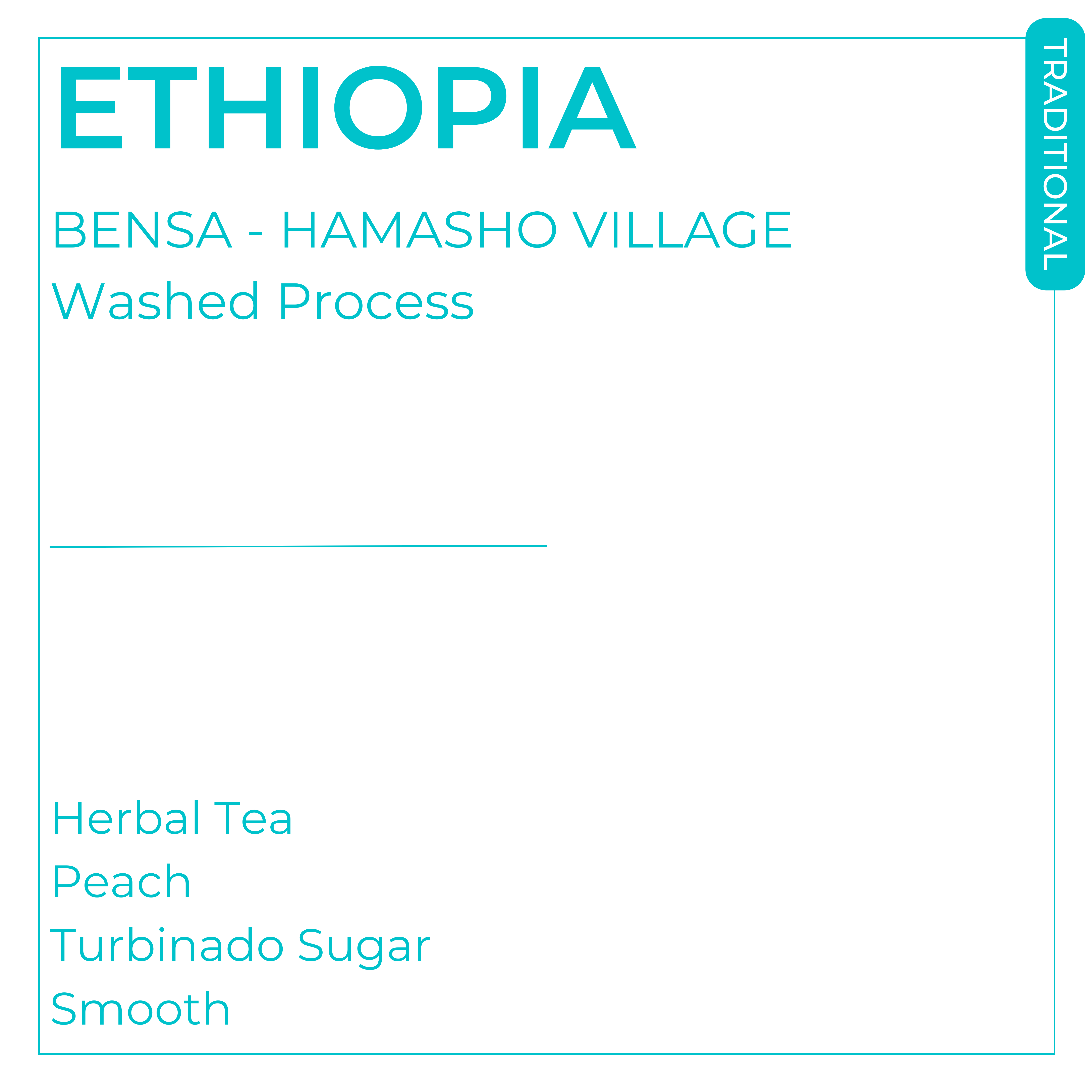Ethiopia - Washed - Bensa Hamasho Village - Single Origin Whole Bean ...